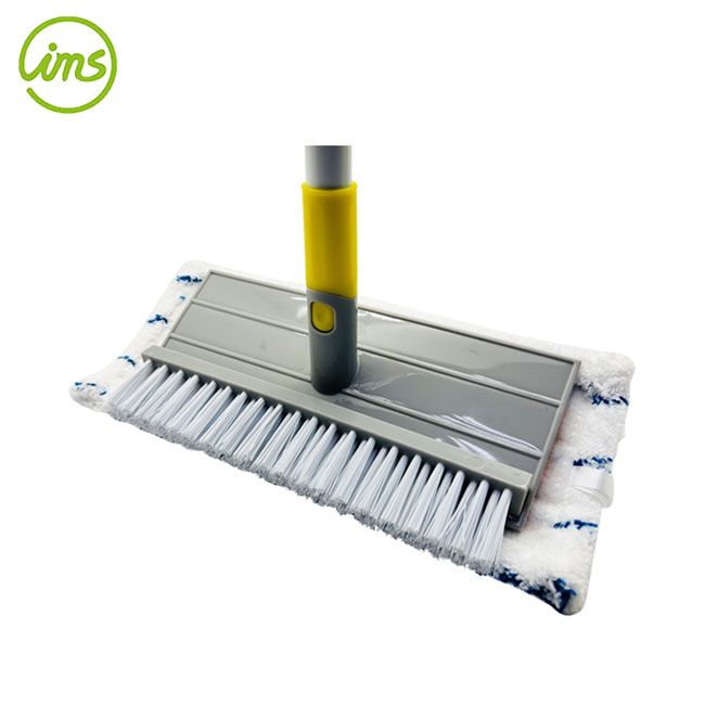 2 in 1 Scrubber & Microfiber Mop Floor