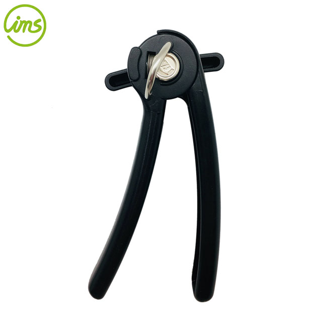Manual Safe Cut Can Opener with Stainless Steel Cutting Wheel & ABS Handle