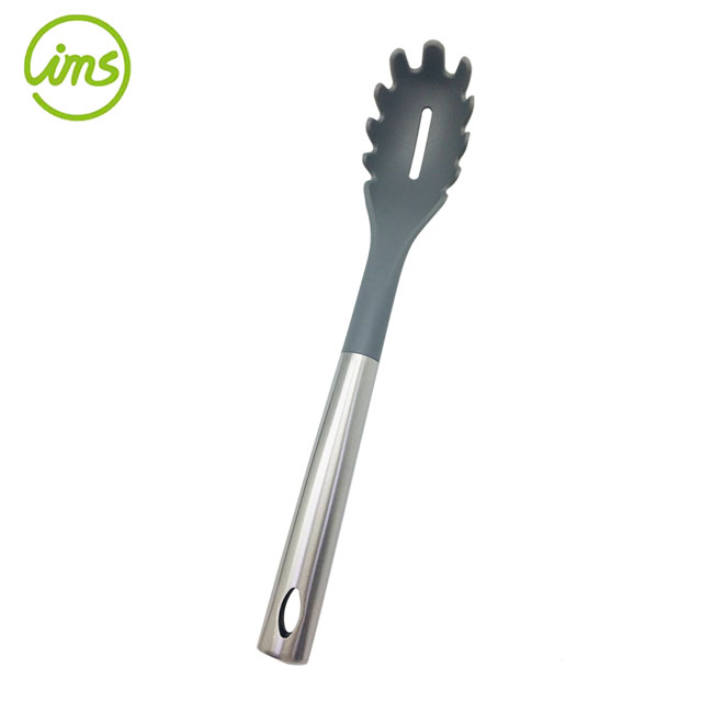 Stainless Steel & Silicone Pasta Server – Heat-Resistant Spaghetti ...