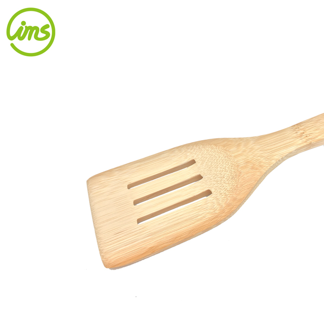 Bamboo Slotted Turner – 12" Eco-Friendly Wooden Cooking Spatula