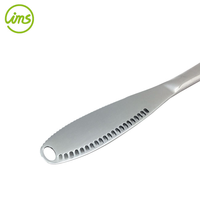 Stainless Steel Butter Knife Spreader with Slots – Cheese & Butter Curler