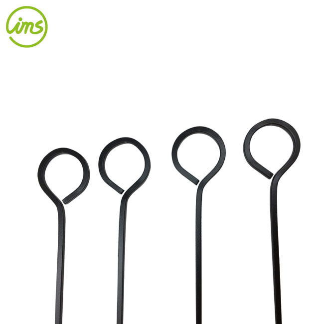 Black Powder-Coated BBQ Skewers 15 Inch – Heat Resistant Metal Grilling ...