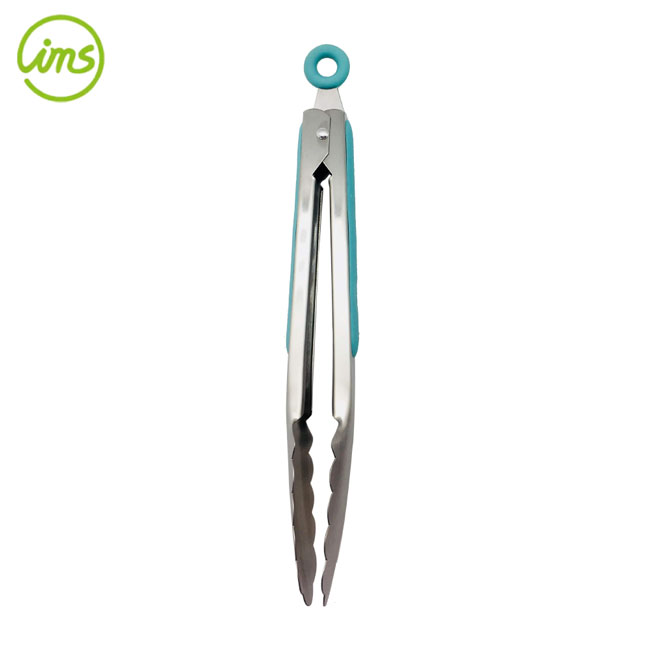 11 Inch Stainless Steel Locking Tongs with TPR Handle – Non-Slip, Heat ...