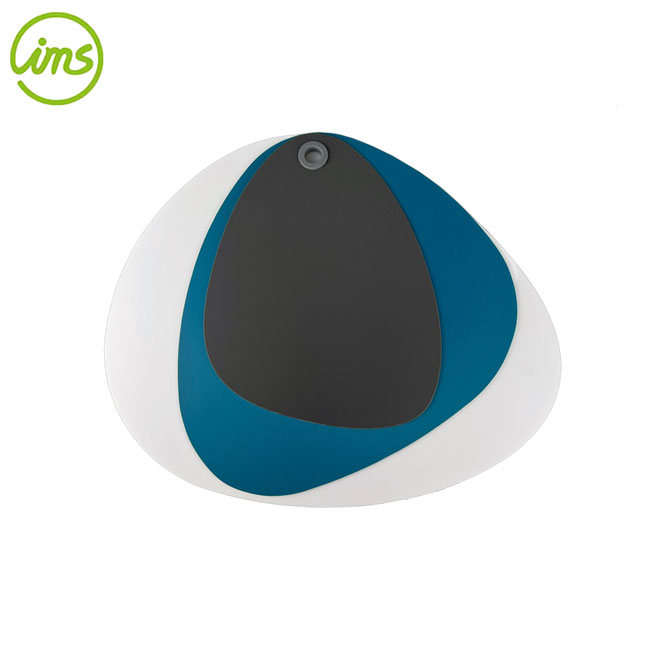 Set of 3 Pebble Shape Non-Slip Cutting Boards – Flexible PP/PE Kitchen ...