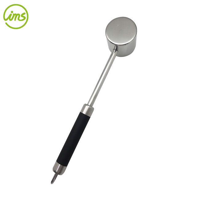 Stainless Steel Dual-Sided Meat Tenderizer Hammer with Non-Slip Handle