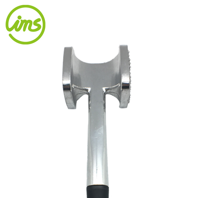 Heavy Duty Dual-Sided Aluminum Meat Tenderizer Hammer with Non-Slip Handle